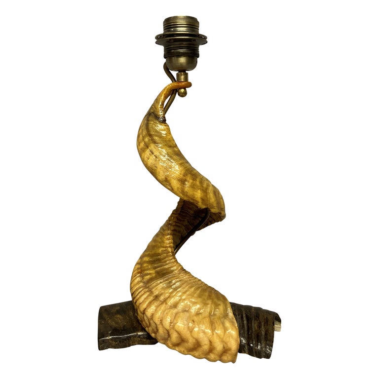English Midcentury Horn Lamp For Sale at 1stDibs