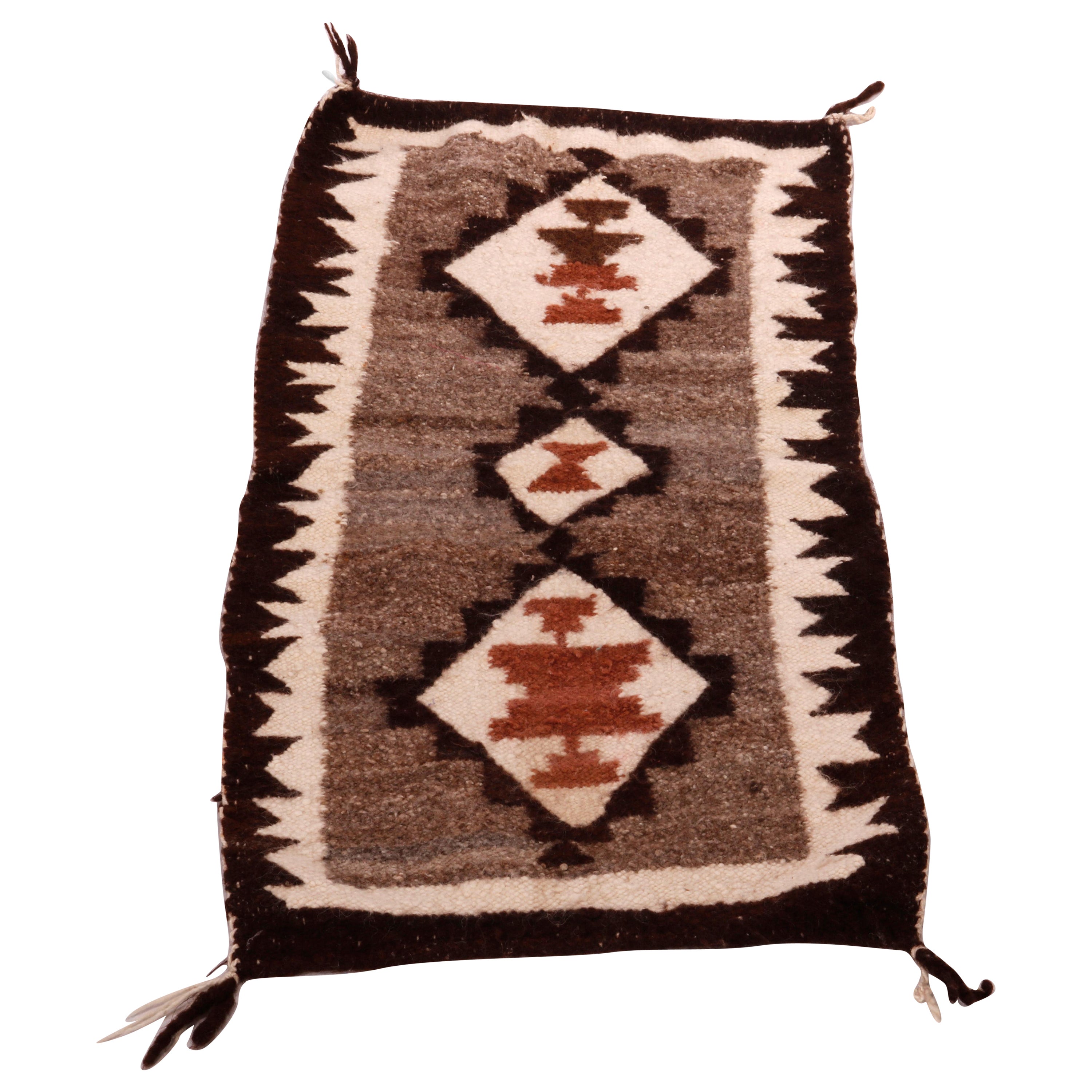Southwestern Native American Indian Navajo Style Rug Circa 1920 For ...