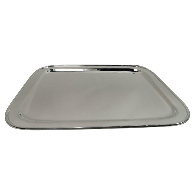 Tiffany American Modern Sterling Silver Rectangular Serving Tray For ...
