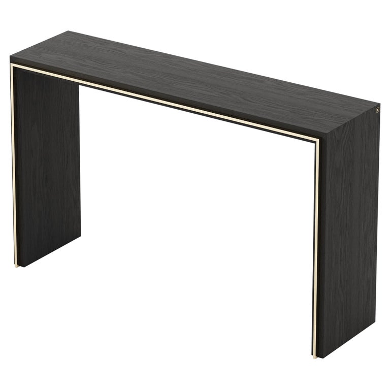Minimalist console table, with customizable wood For Sale at 1stDibs
