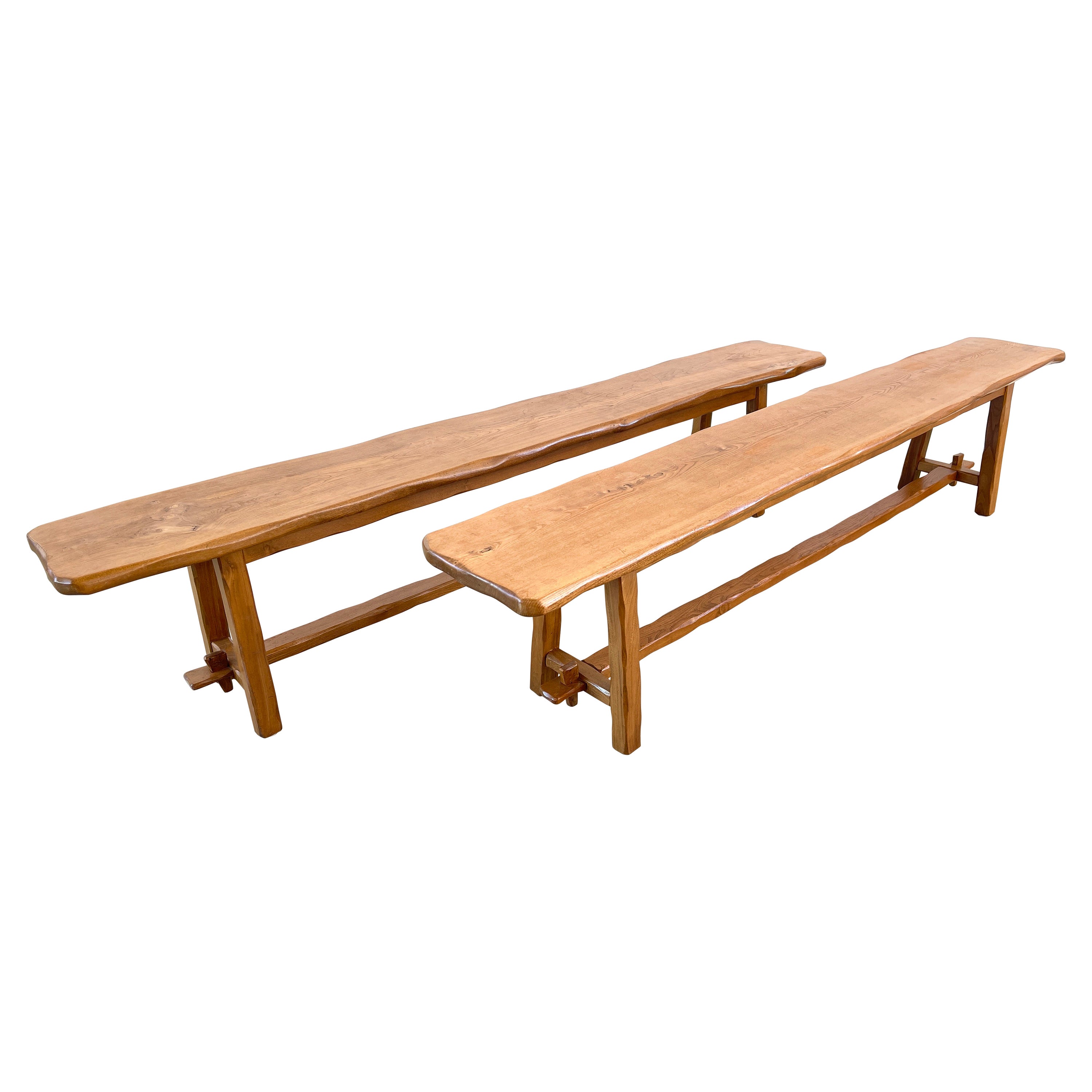 Solid Elm Bench, Regain For Sale at 1stDibs