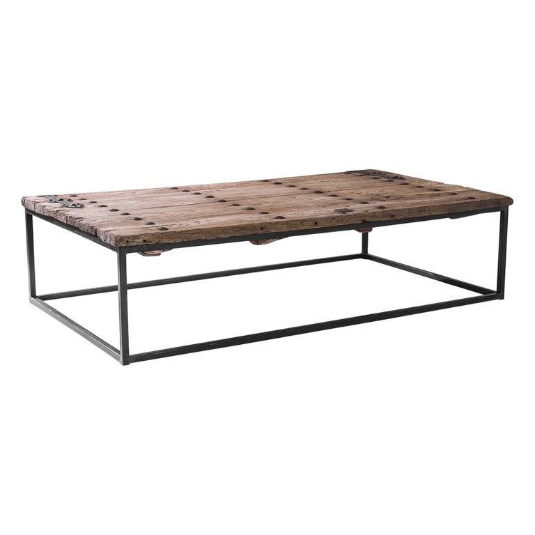 Antique Wood Door Coffee Table at 1stDibs