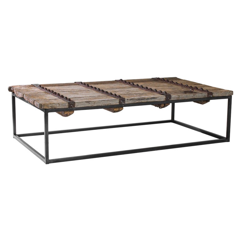 Antique Wood Door Coffee Table at 1stDibs