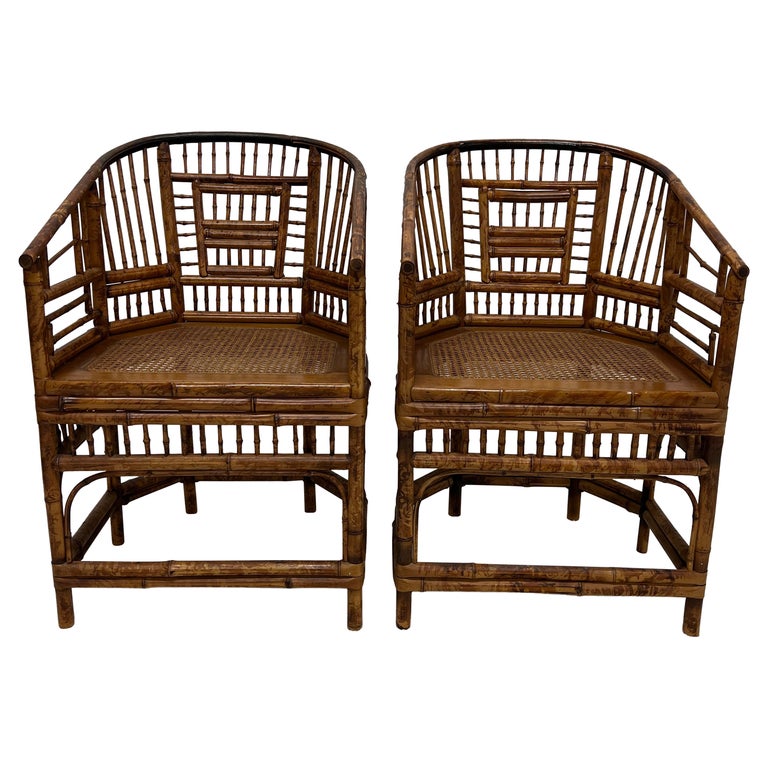 Pair of Mid-Century Brighton Pavilion Dining or Side Chairs with ...