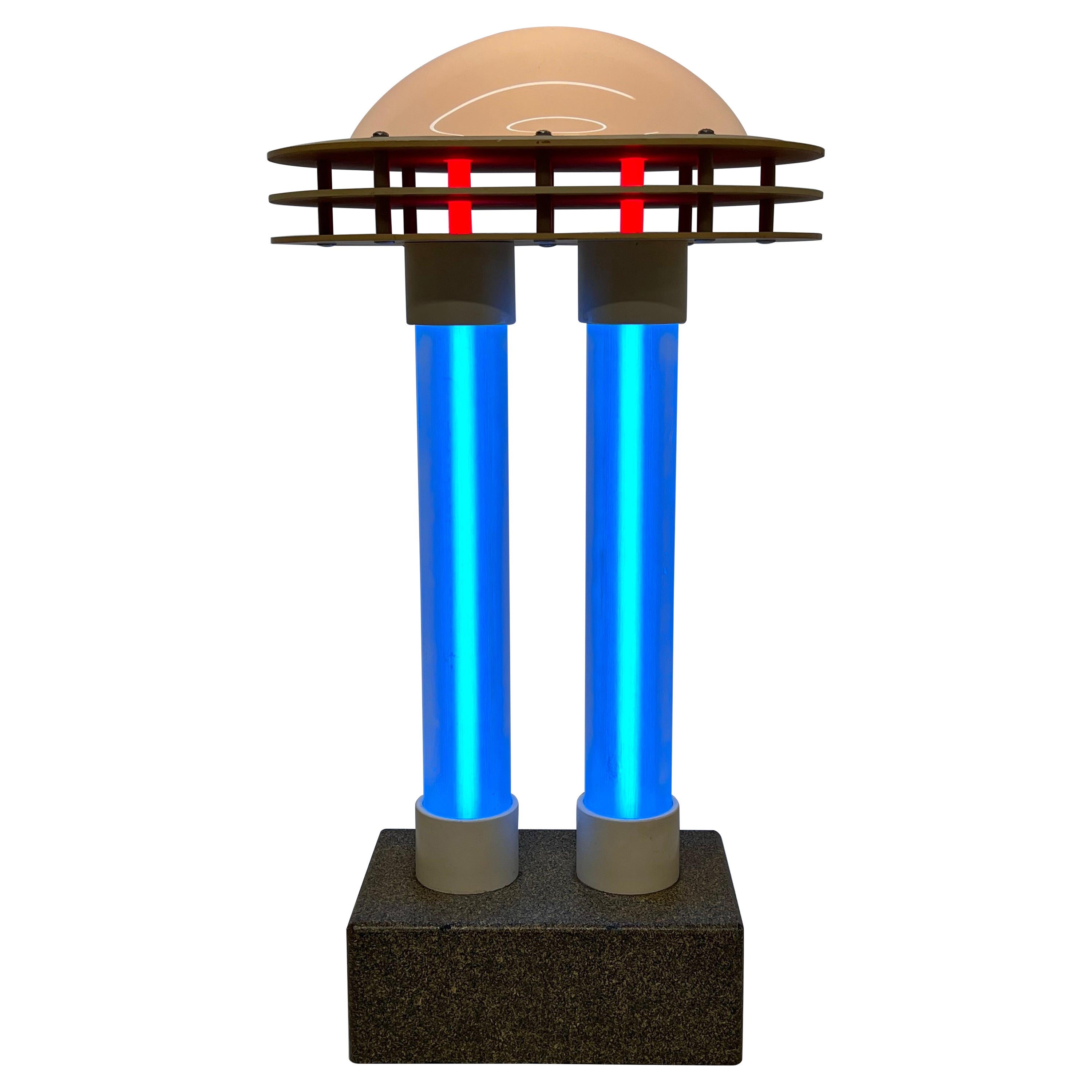 Postmodern Memphis Era Neon Tube Lamp by Aaron Neon, 1980s at 1stDibs