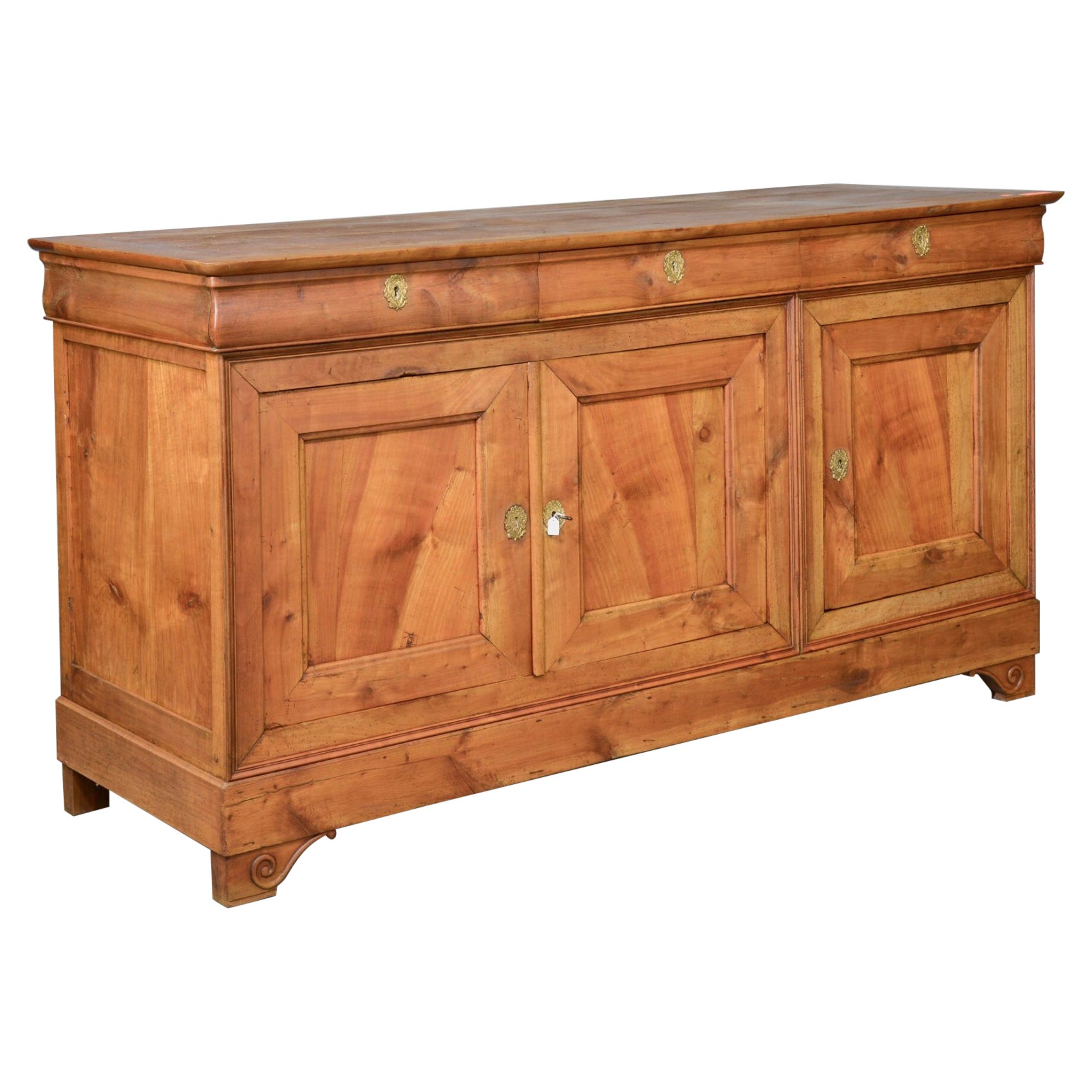 Louis Philippe Solid Walnut Buffet Enfilade at 1stDibs