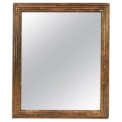 French Fluted Giltwood Mirror at 1stDibs