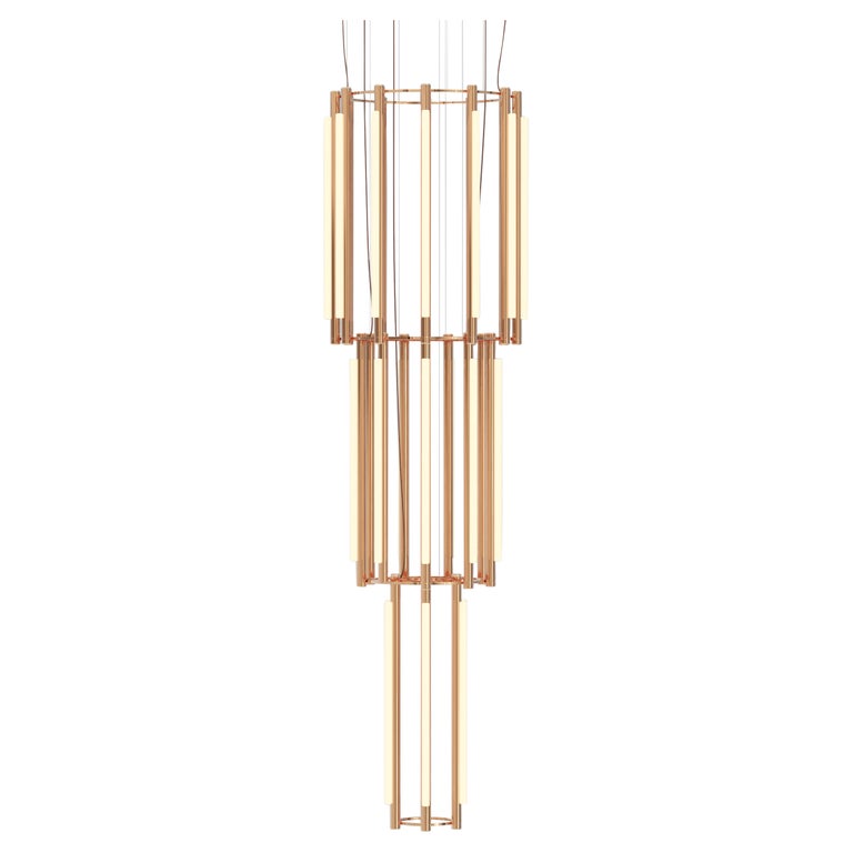 'Pipeline Chandelier 12 - Pendant' by Caine Heintzman for AND Light ...
