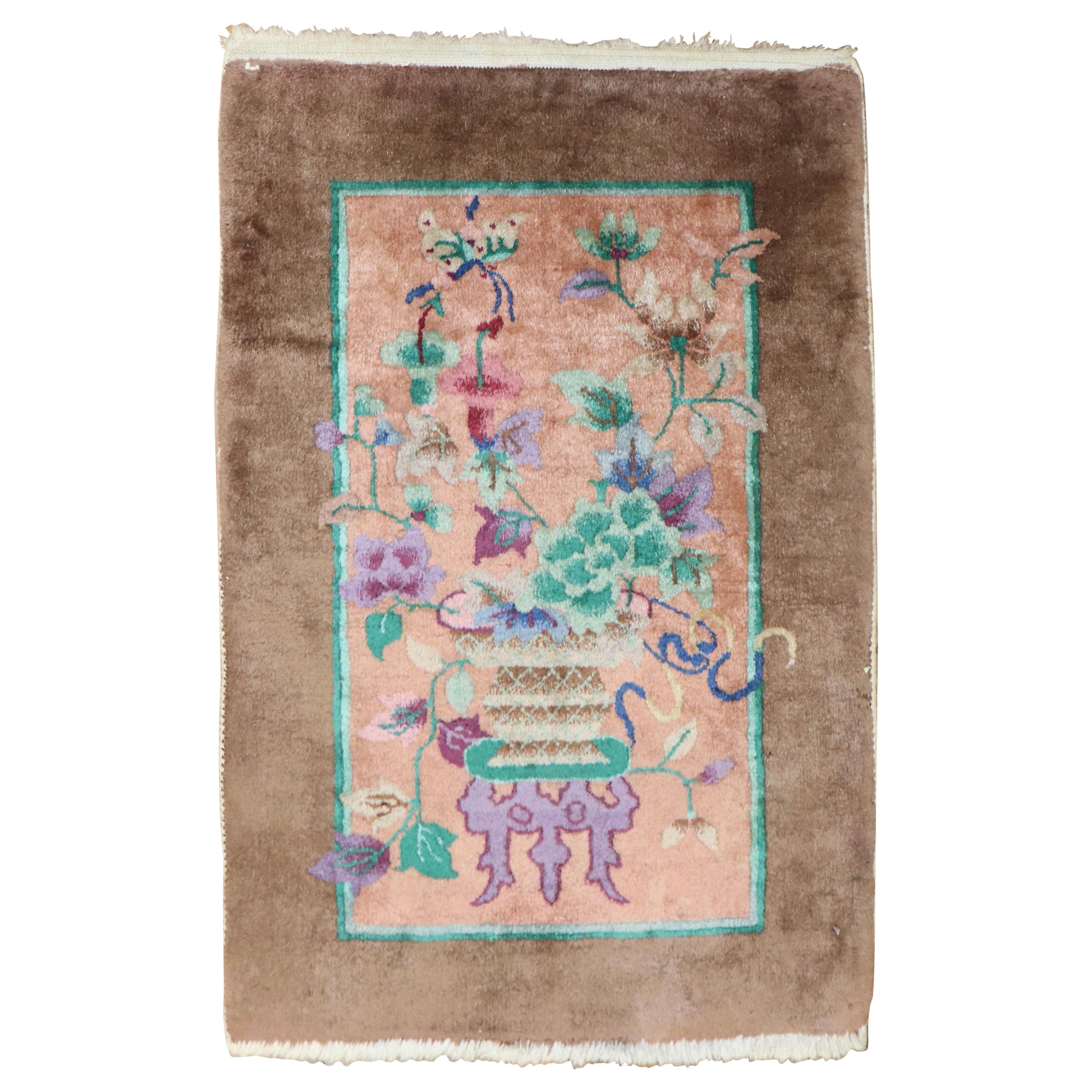 Tianjin/Tientsin Art Deco Rug For Sale at 1stDibs | tientsin rug