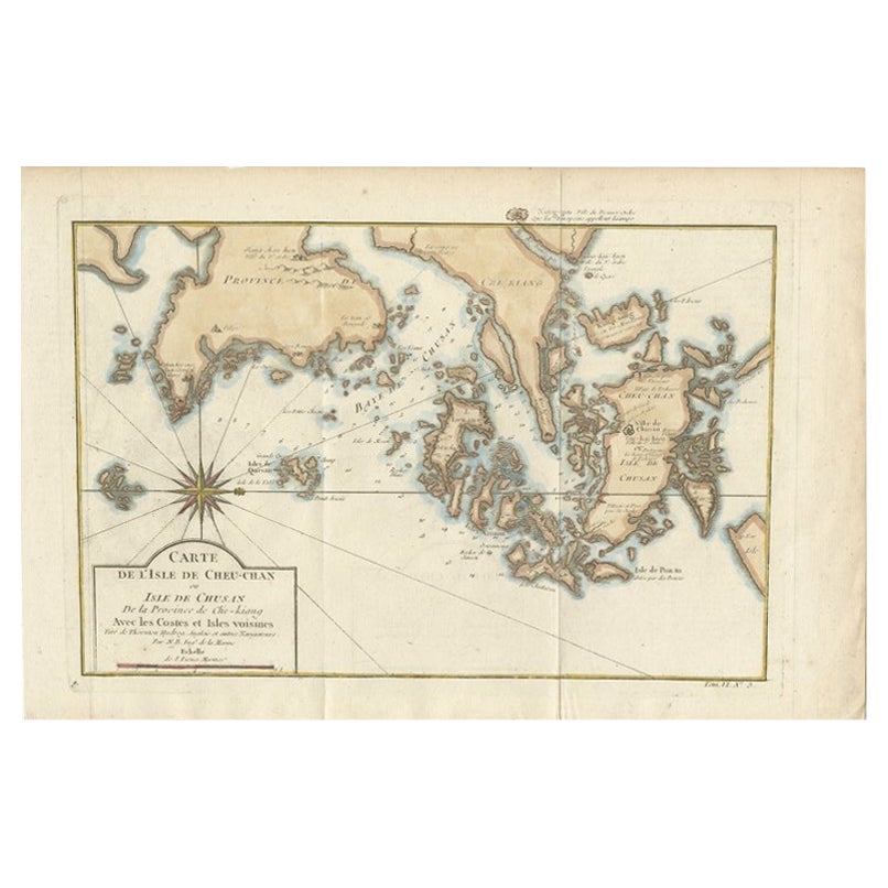 Antique Map of Java and Madura Island, Indonesia, c.1760 For Sale at ...