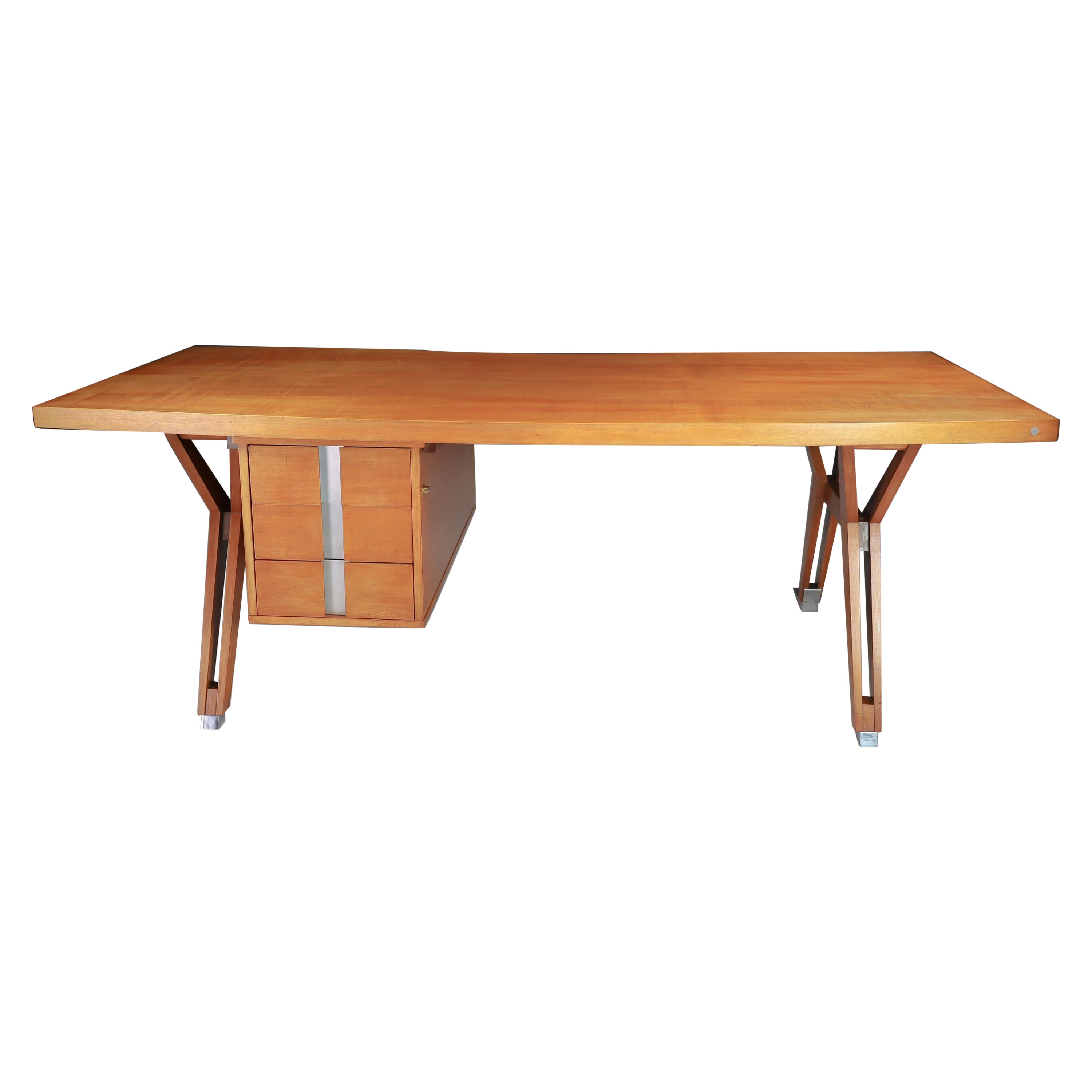 Midcentury Dutch Design "Burwood" Executive Desk at 1stDibs