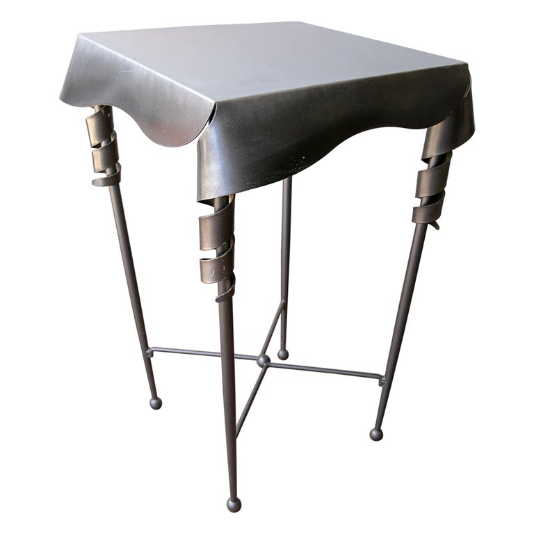 1980s Design Iron Side Table at 1stDibs