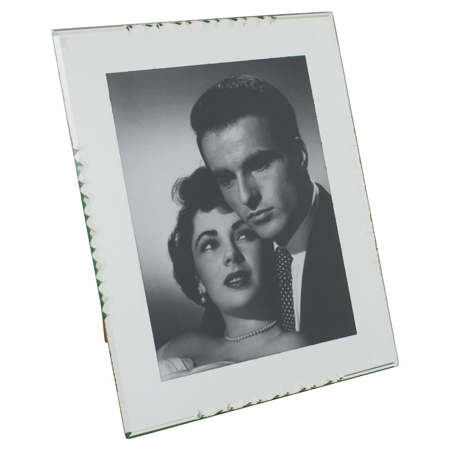 1940s French Murano Glass Frame with Gold Filigree at 1stDibs