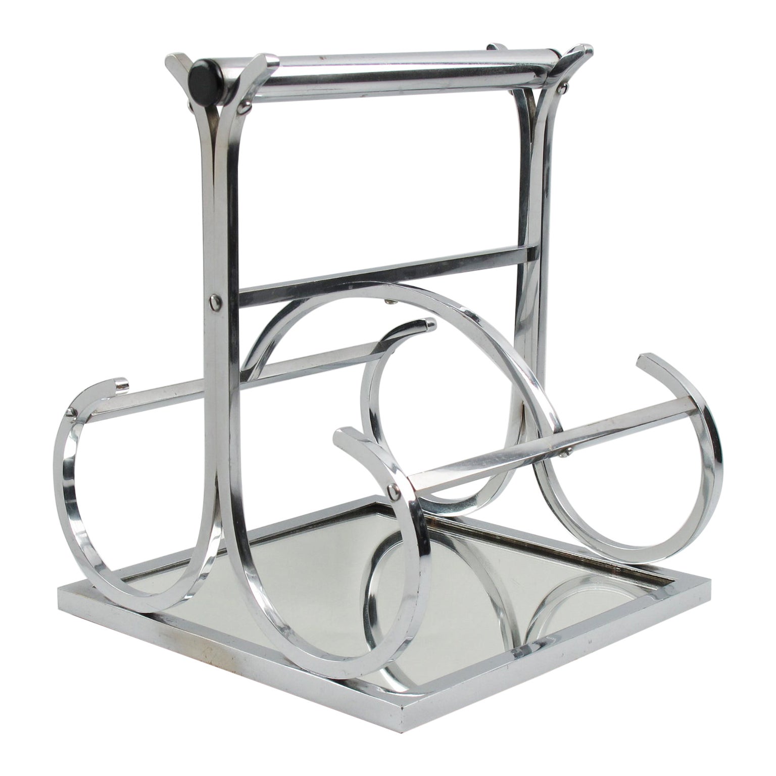 Gorgeous Art Deco Bakelite and Chrome Coaster Set at 1stDibs