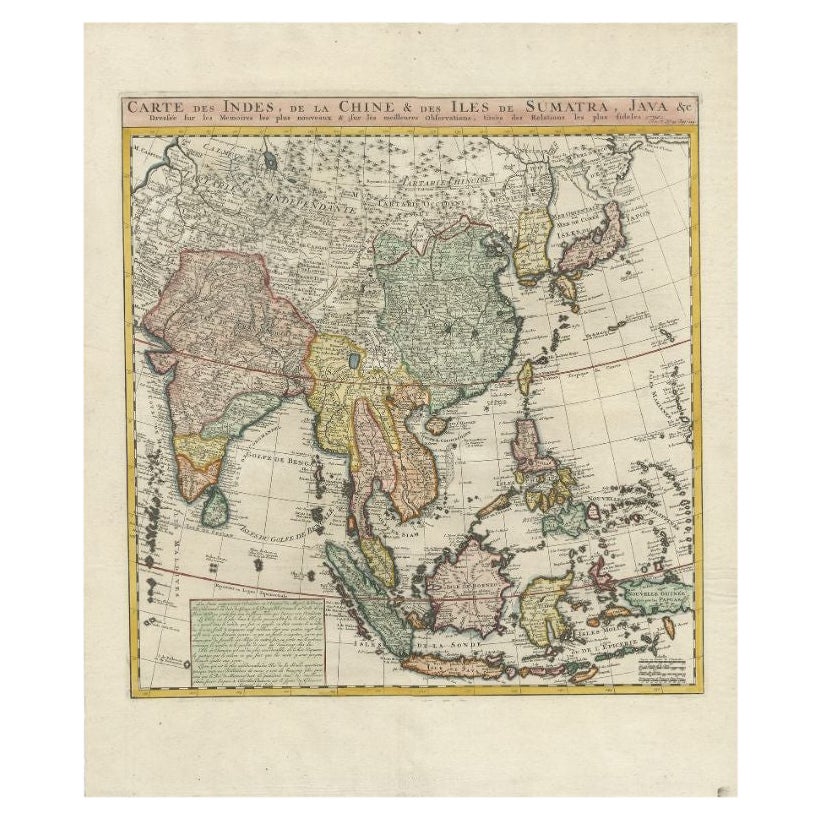 Antique Map of Java by Chatelain, '1719' For Sale at 1stDibs