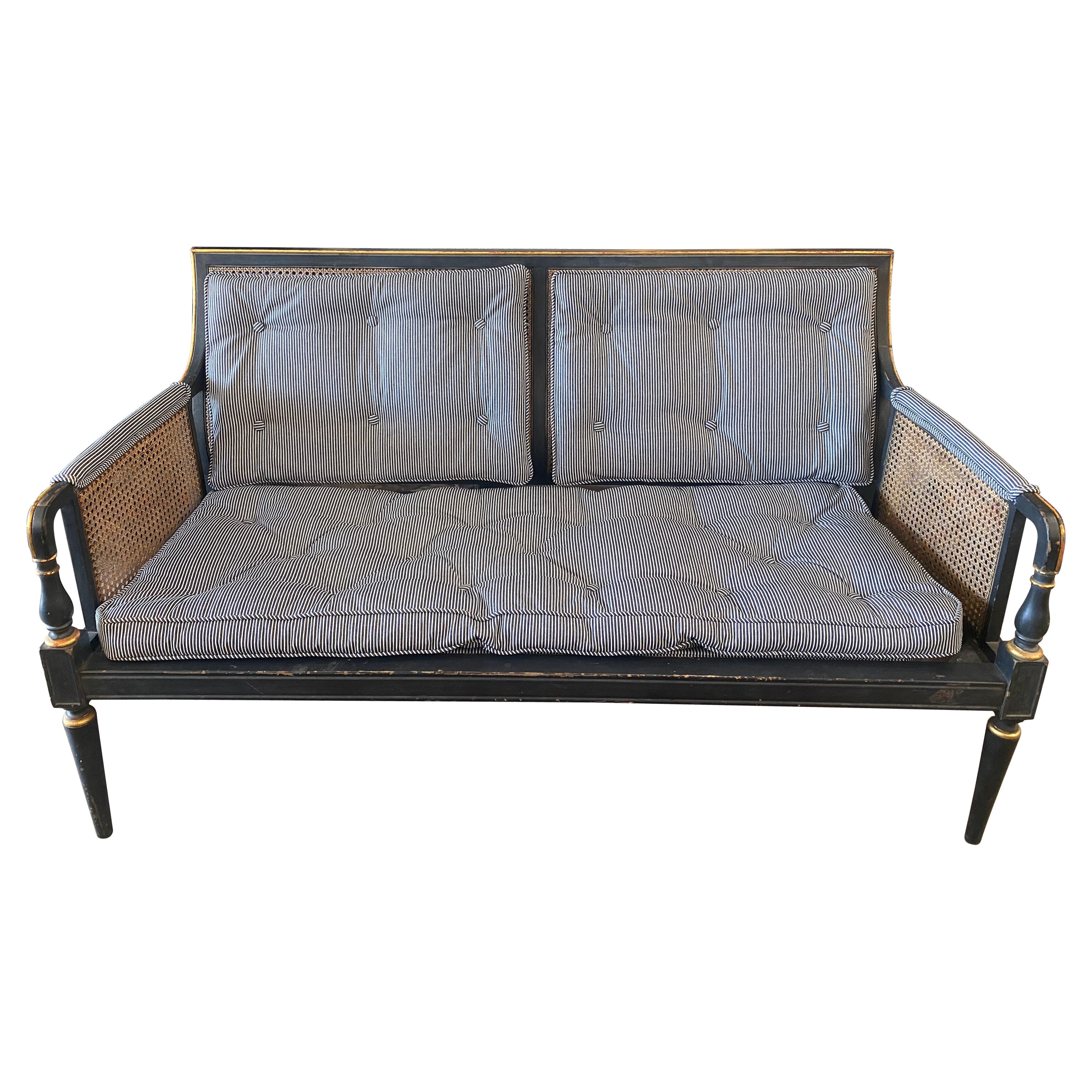 Stickley Tall Back Settee at 1stDibs
