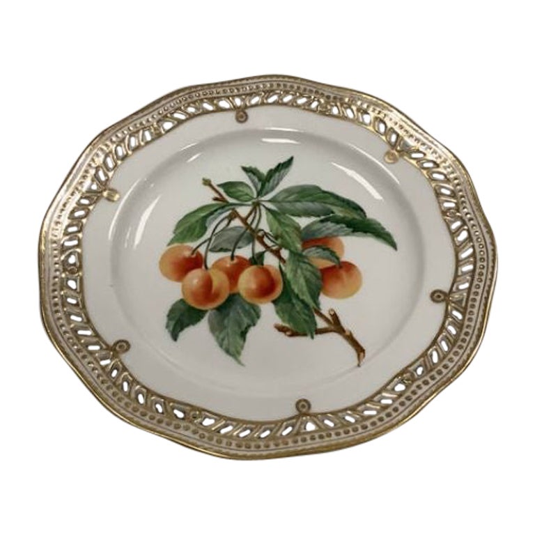 Set of 12 Flora Danica Plates No 3584 with Puttier / Angels from 1850 ...