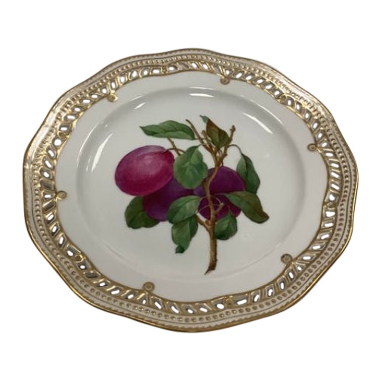 Set of 12 Flora Danica Plates No 3584 with Puttier / Angels from 1850 ...