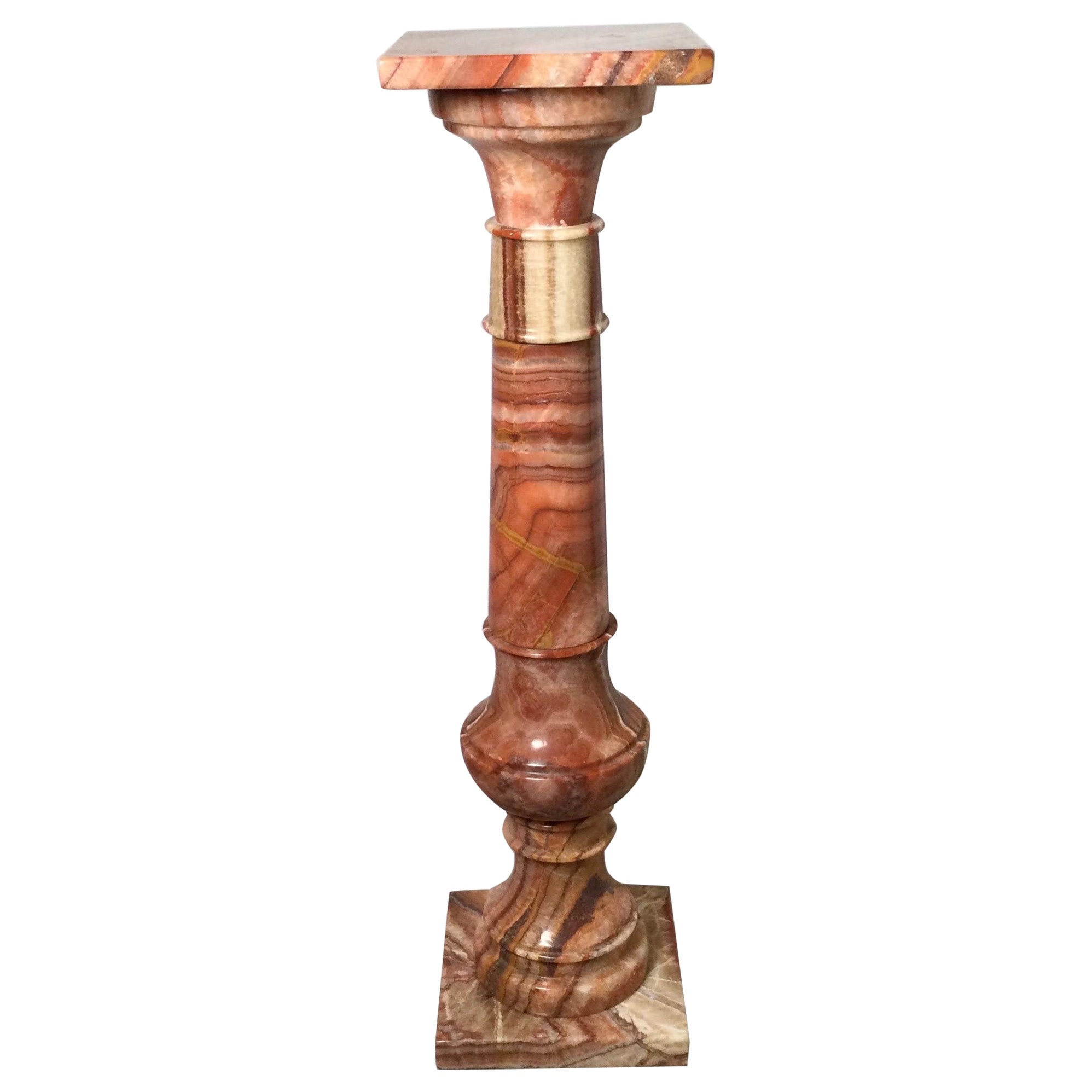 Early 20th Century Italian Solid Marble Rotating Pedestal For Sale at ...