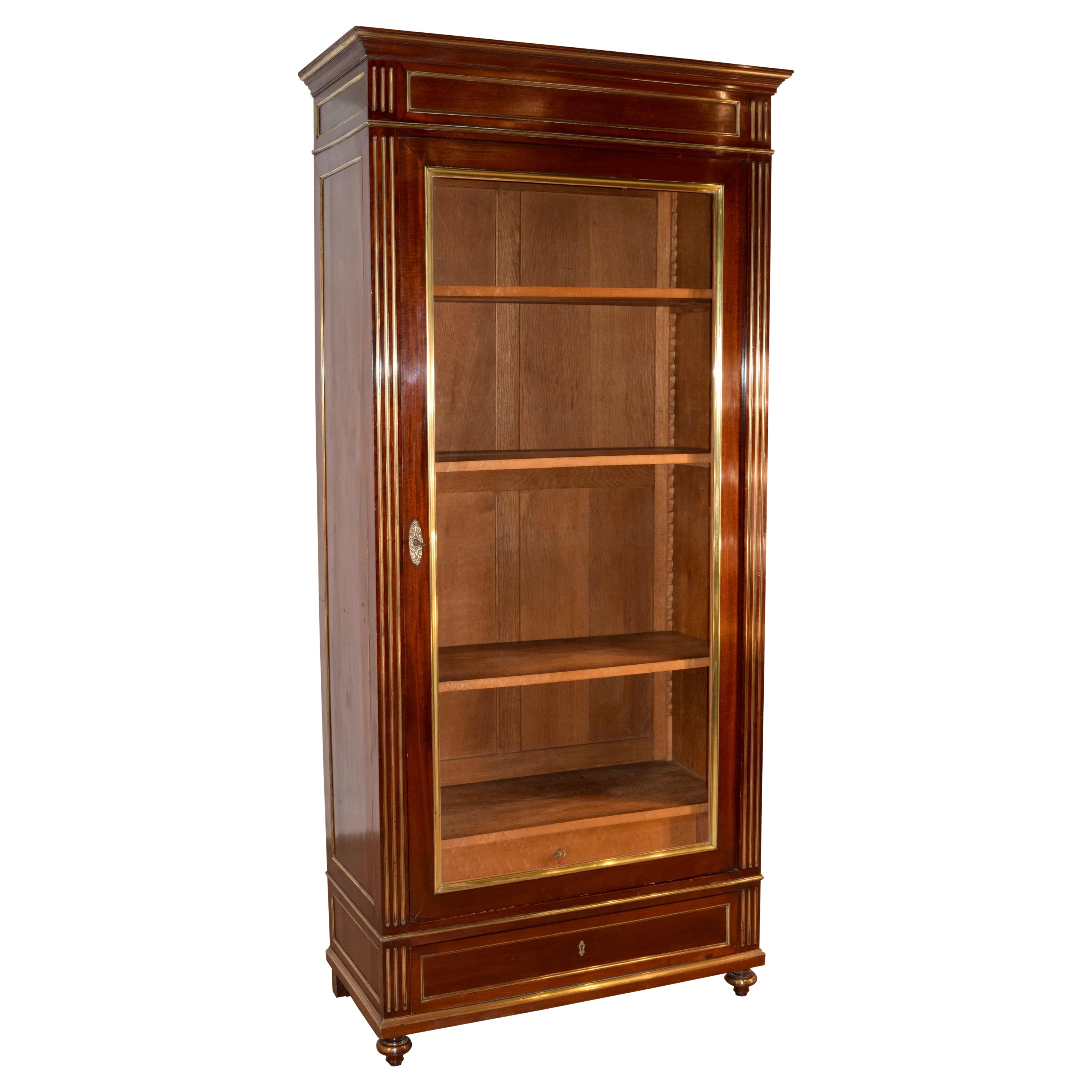 Unusual Empire Style Bookcase, France, 19th Century For Sale at 1stDibs