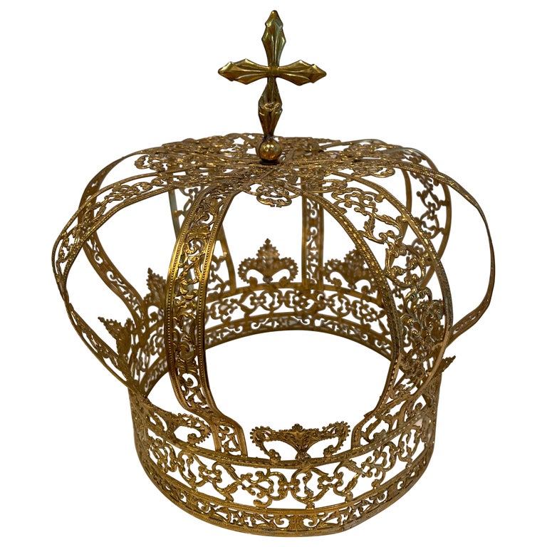 Antique Ecclesiastical Santos Crown For Sale at 1stDibs