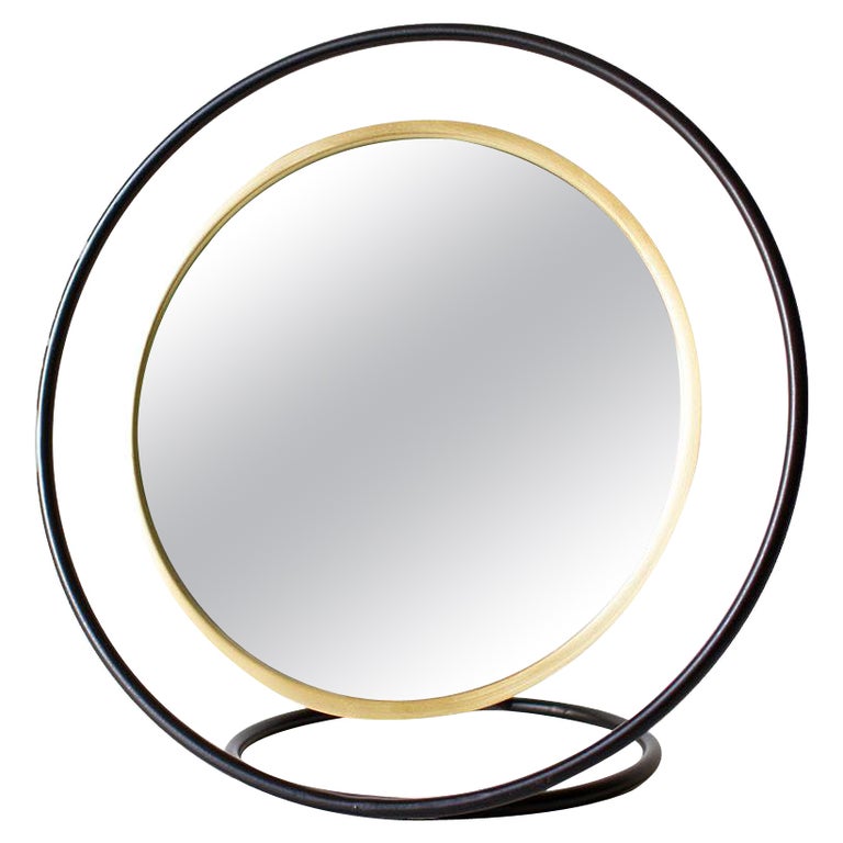 Hollow Mirror, Small, Brass For Sale at 1stDibs