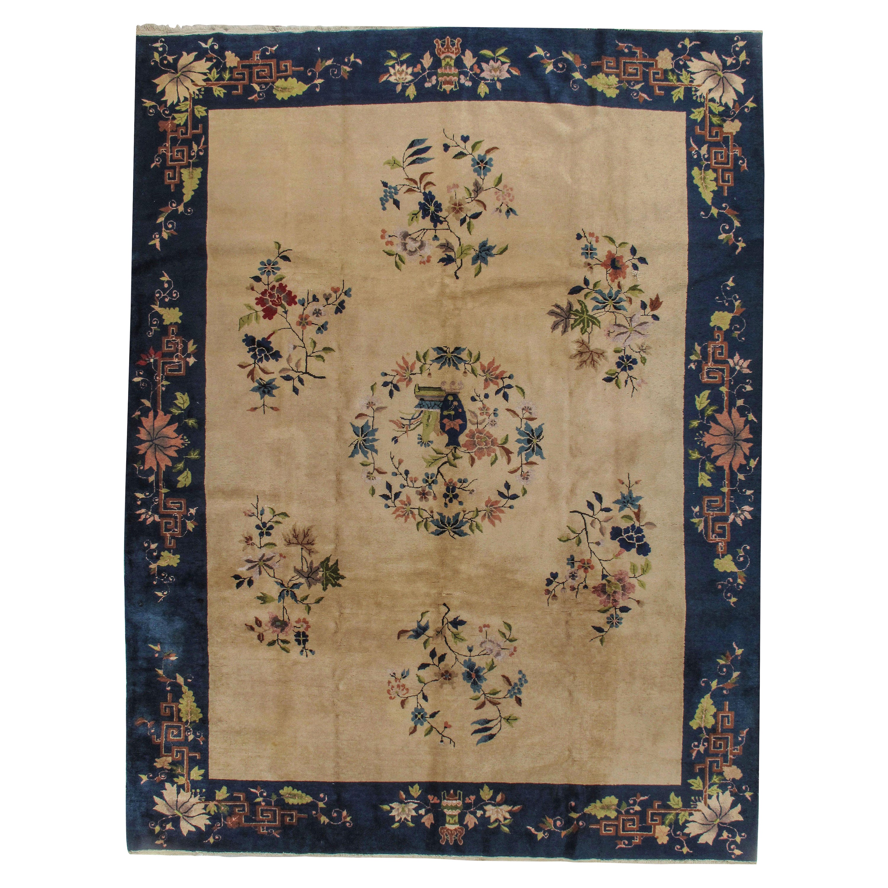 Vintage Chinese Rug 2'6 x 4'8 For Sale at 1stDibs