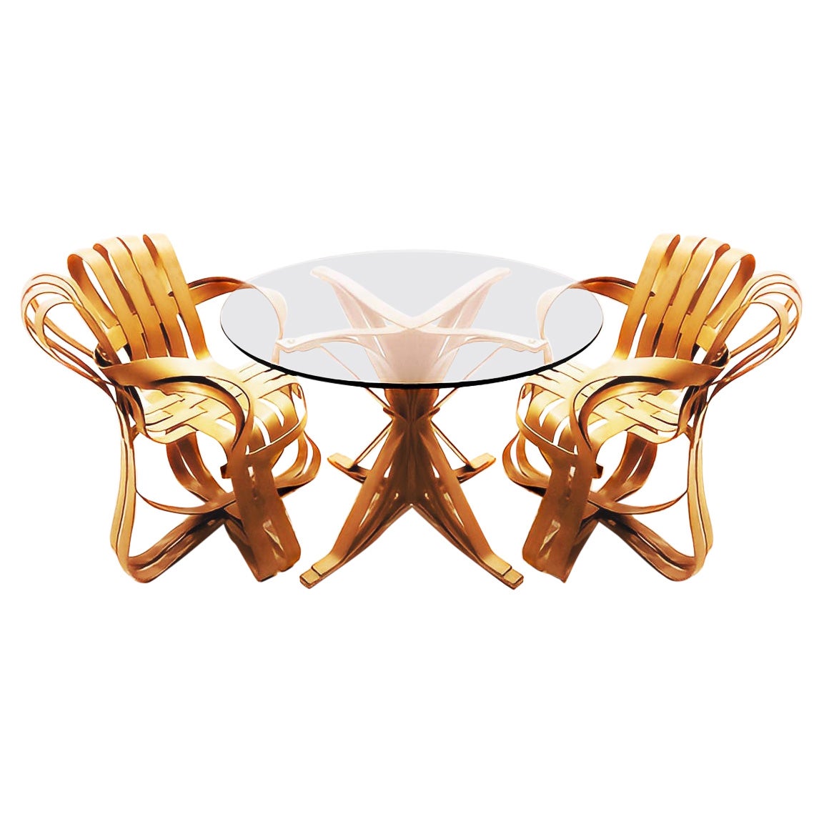 Frank Gehry Cross Check Chair Bent Maple Wood with Arms Knoll ...