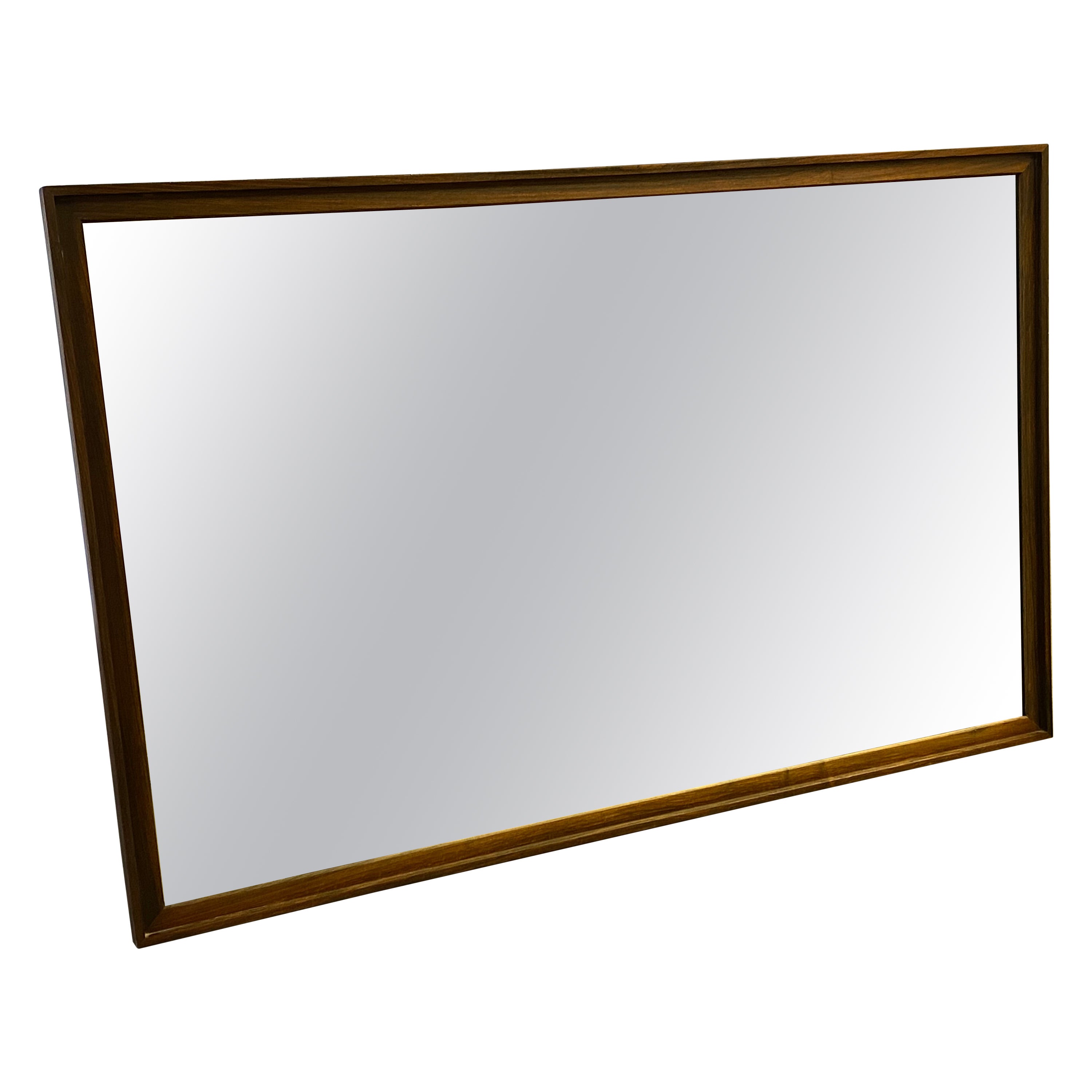 Danish Modern Brown Mirror at 1stDibs