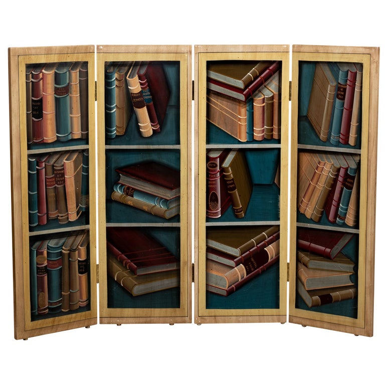 Book Motif Painted Screen at 1stDibs | motif painting
