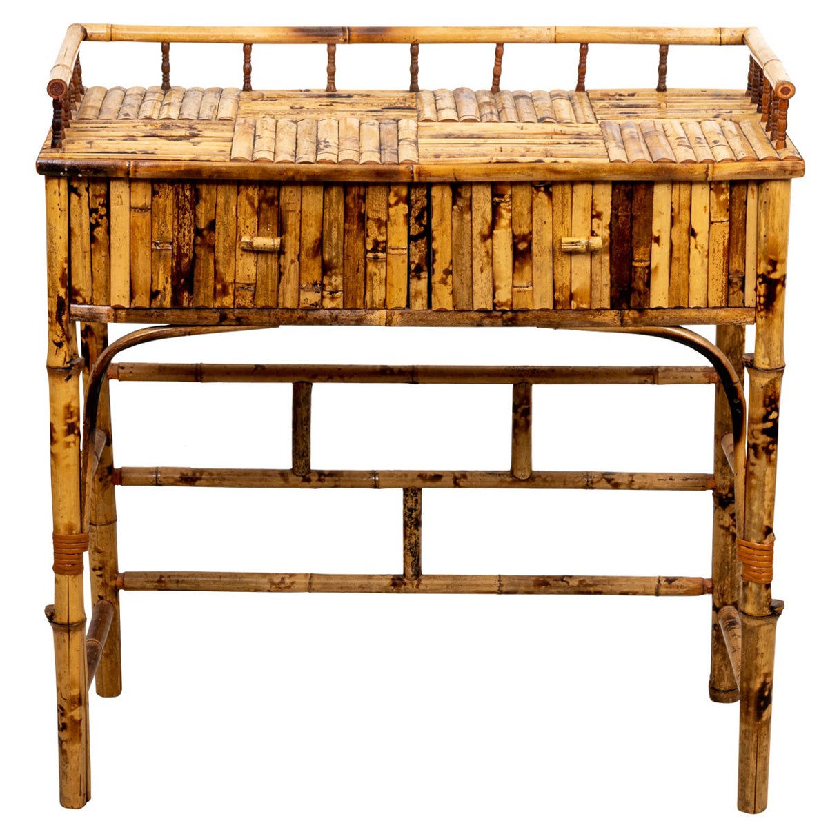 Split Bamboo Console Table by Wyeth For Sale at 1stDibs