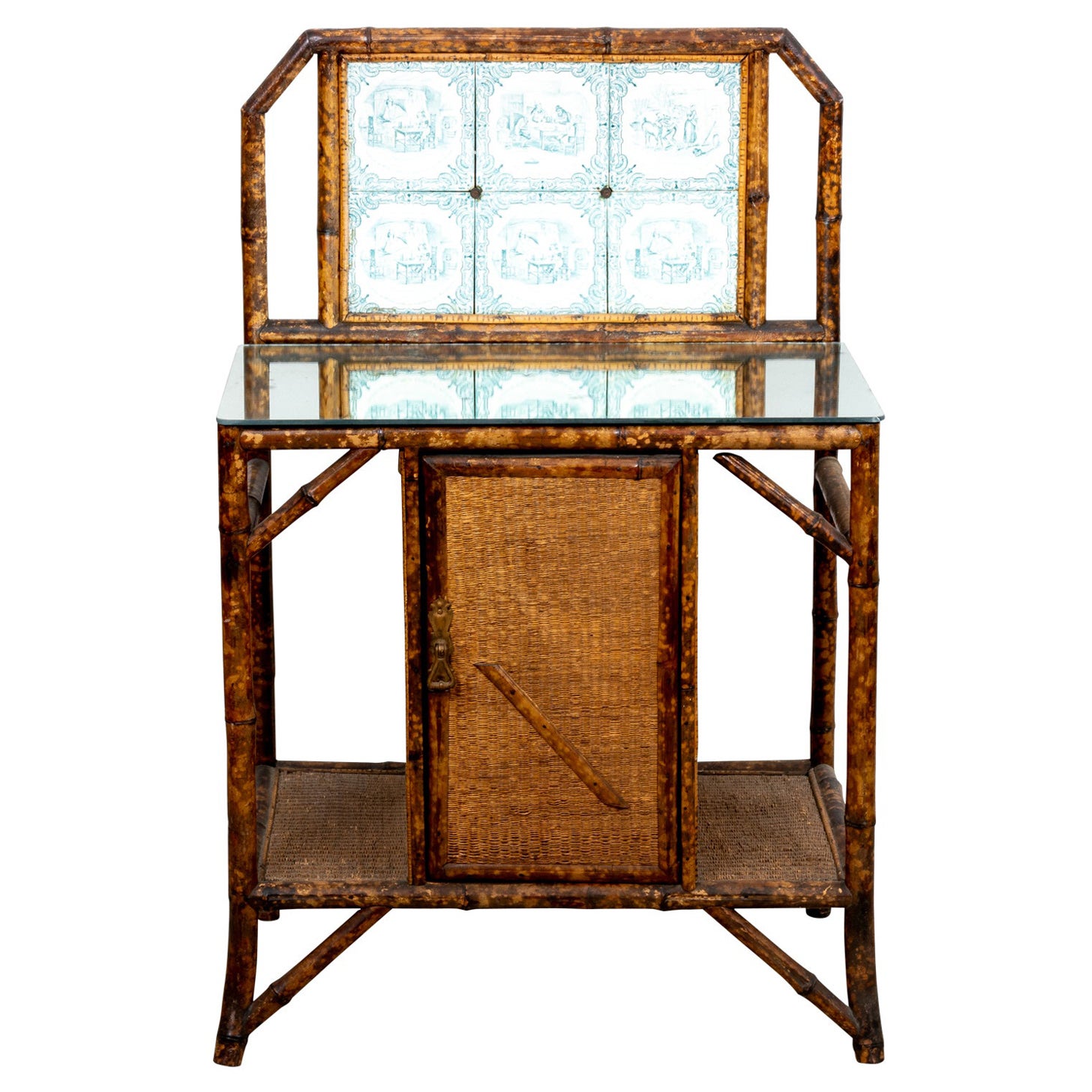 Antique Bamboo Hall Stand Table at 1stDibs