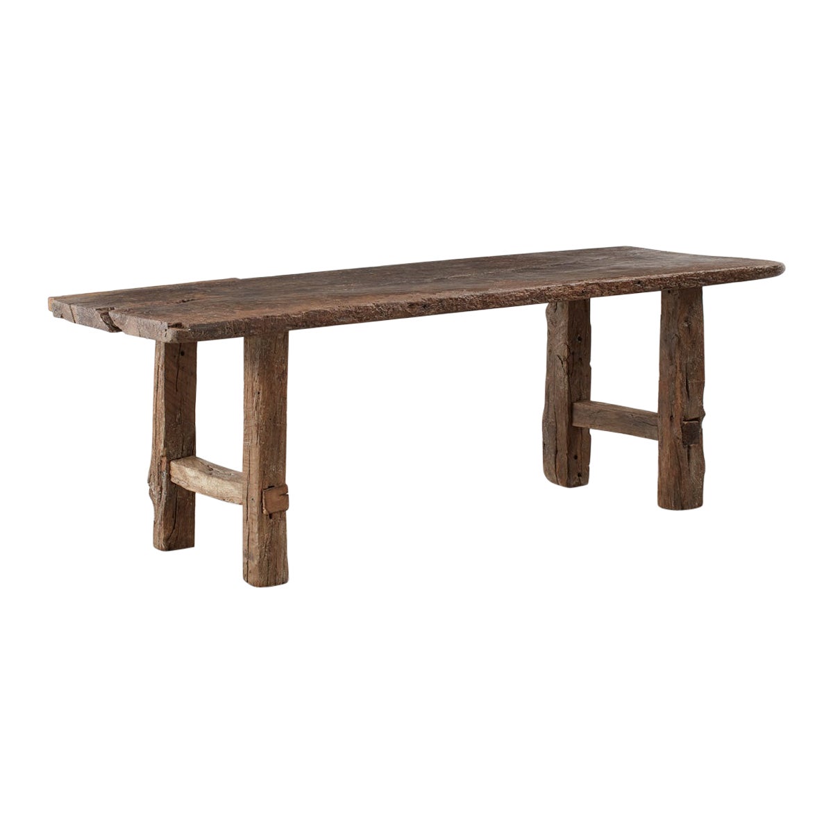 Rustic Large Scale Table For Sale at 1stDibs
