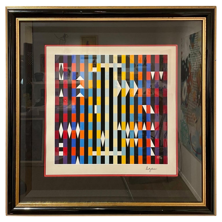 Yaacov Agam Yucatan Modern Signed Serigraph Framed Signed and ...
