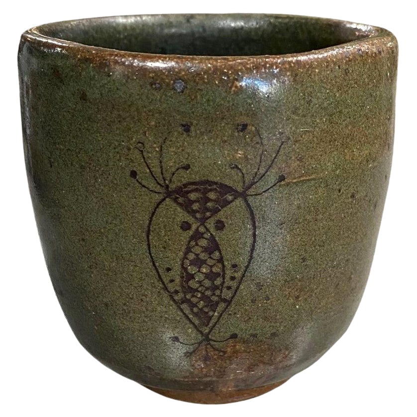 Shoji Hamada Mingei Kakiyu Kaki Glaze Japanese Studio Pottery Yunomi ...