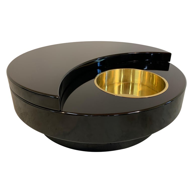 Willy Rizzo for Mario Sabot TRG Revolving Cocktail Table Circa 1970 at ...