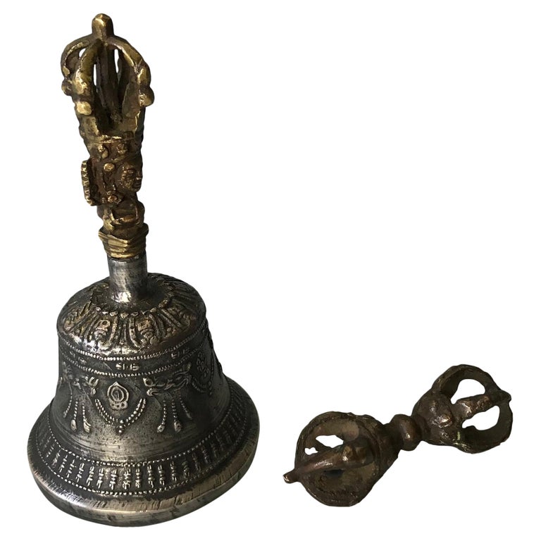 Antique Tibetan Ritual Ghanta Bell Vajra Dorje Younghusband Collection ...