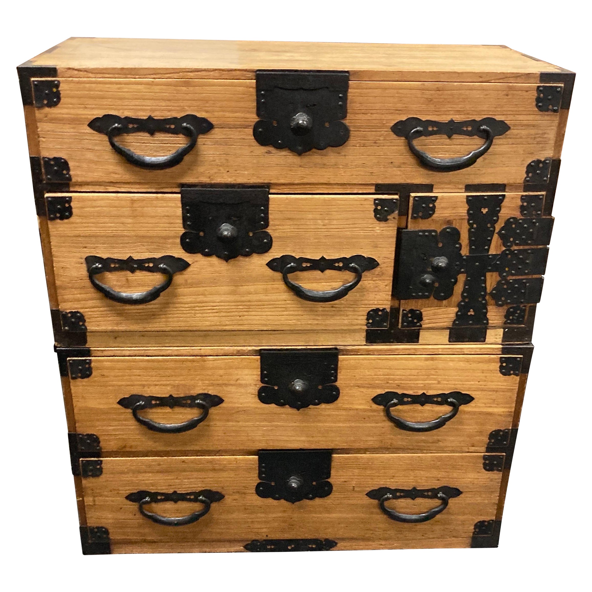 19th Century Japanese Tansu Chest For Sale at 1stDibs | japanese tansu ...