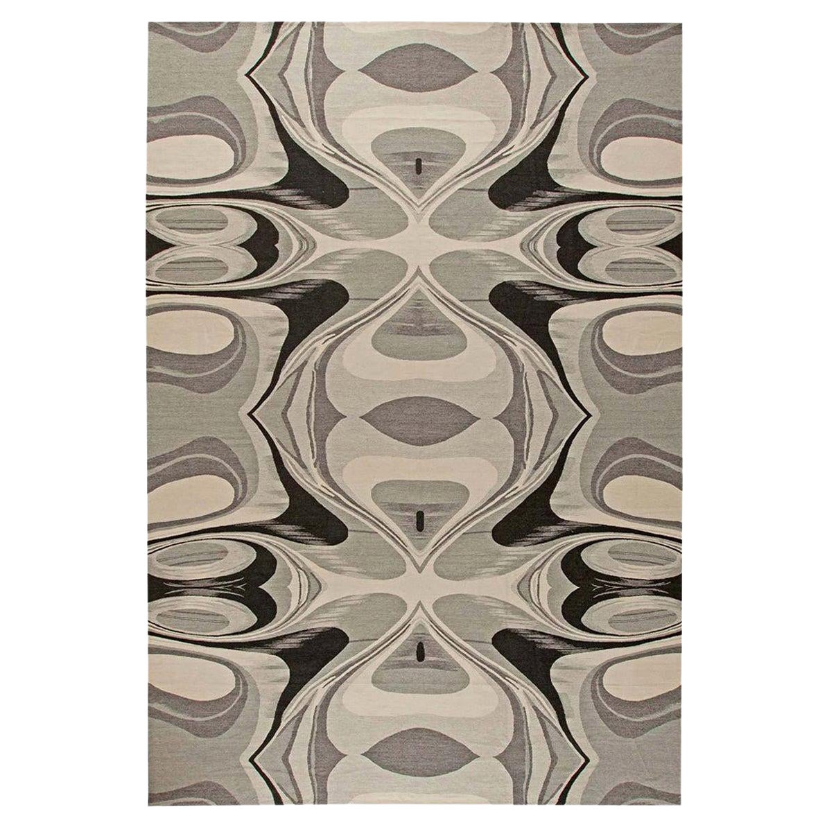 Contemporary Gray Area Rug with Scandi-Modern and New Nordic Style For ...