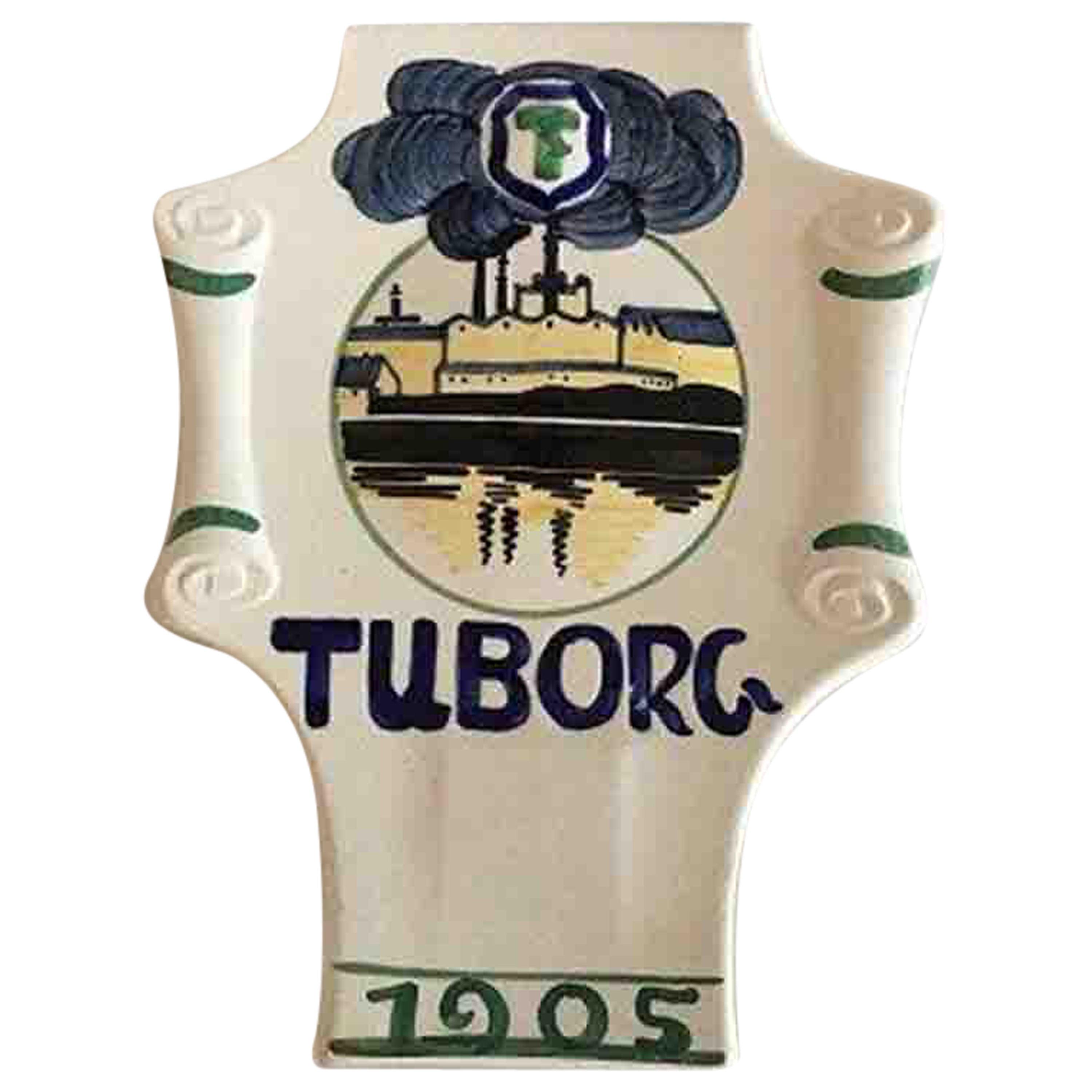 Aluminia Tuborg Brewery Plate from 1905 For Sale at 1stDibs | tuborg ...