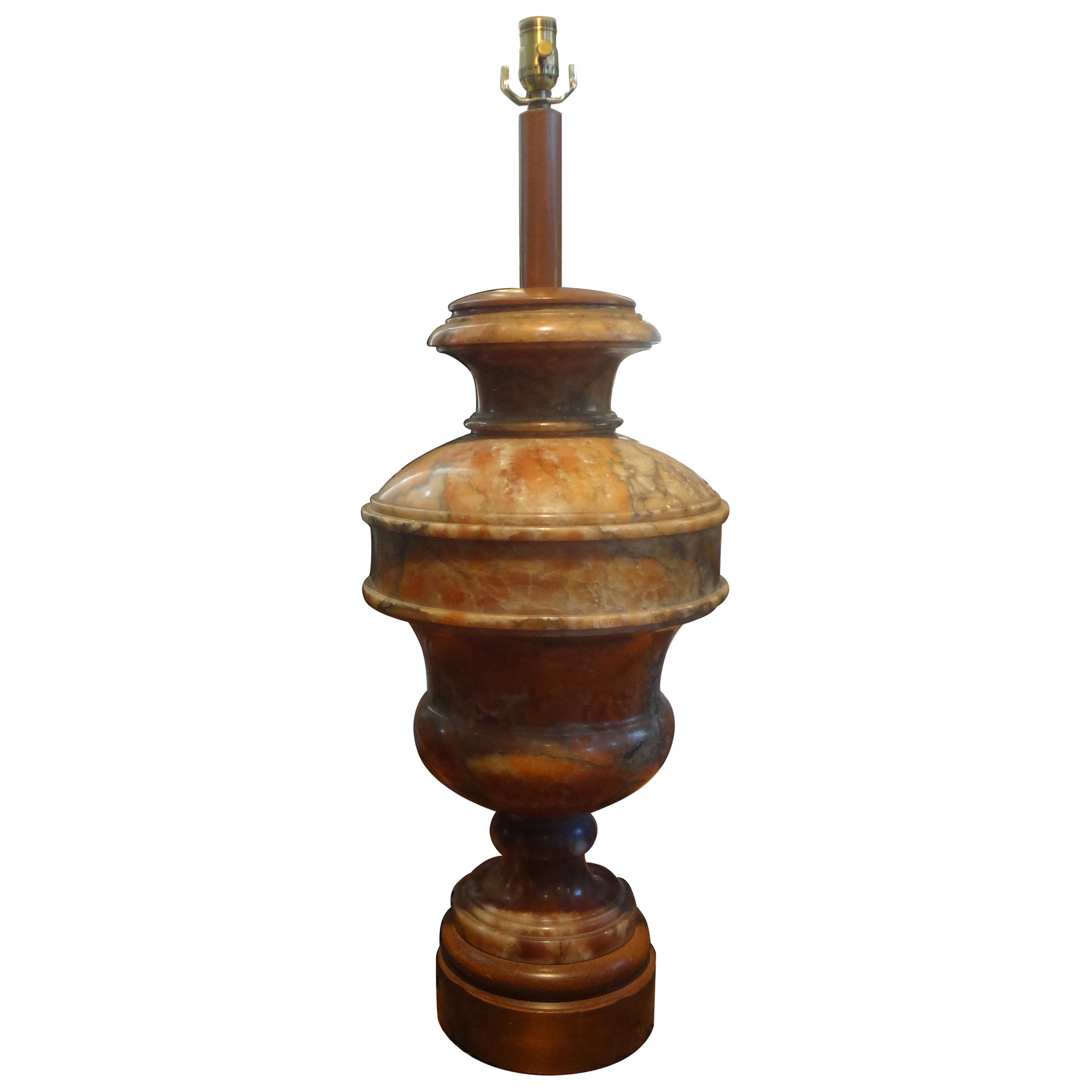 Limoges Green Lamp Urn Shaped by Tharaud For Sale at 1stDibs