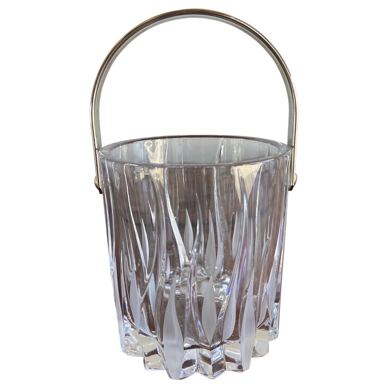 Deco Style Cut Crystal Ice Bucket For Sale at 1stDibs