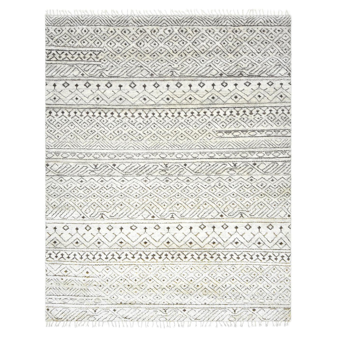 Solo Rugs Ellen Bohemian Moroccan Handmade Area Rug Gray For Sale at ...