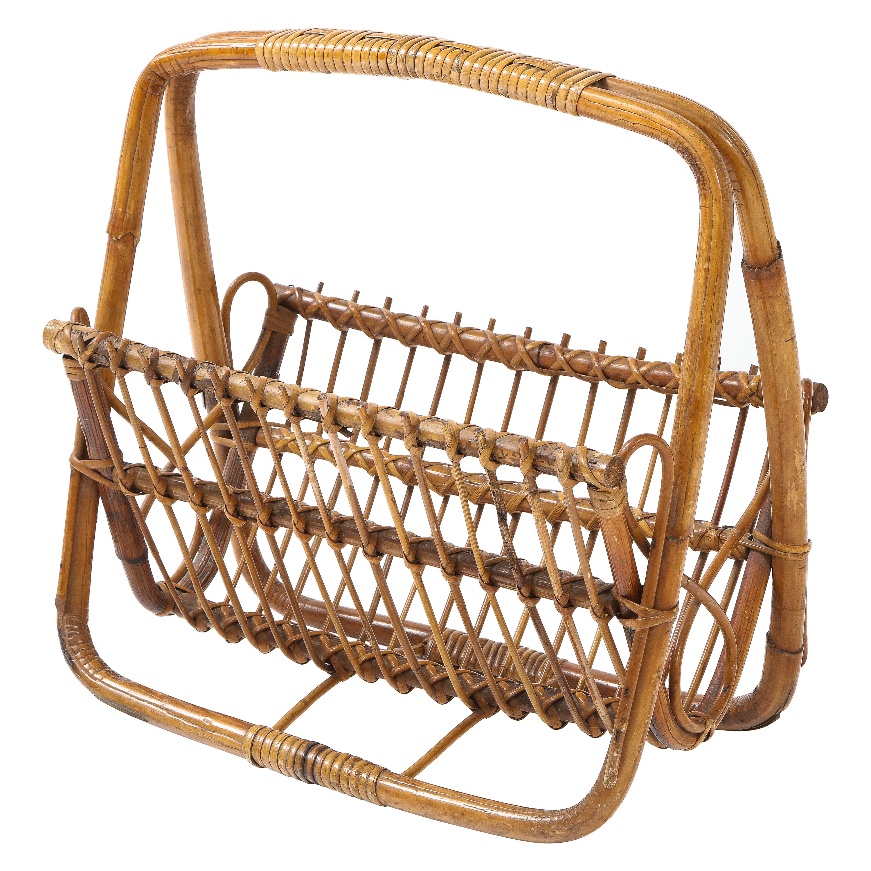 Magazine Rack in Italian Design Bambù, 1950 For Sale at 1stDibs