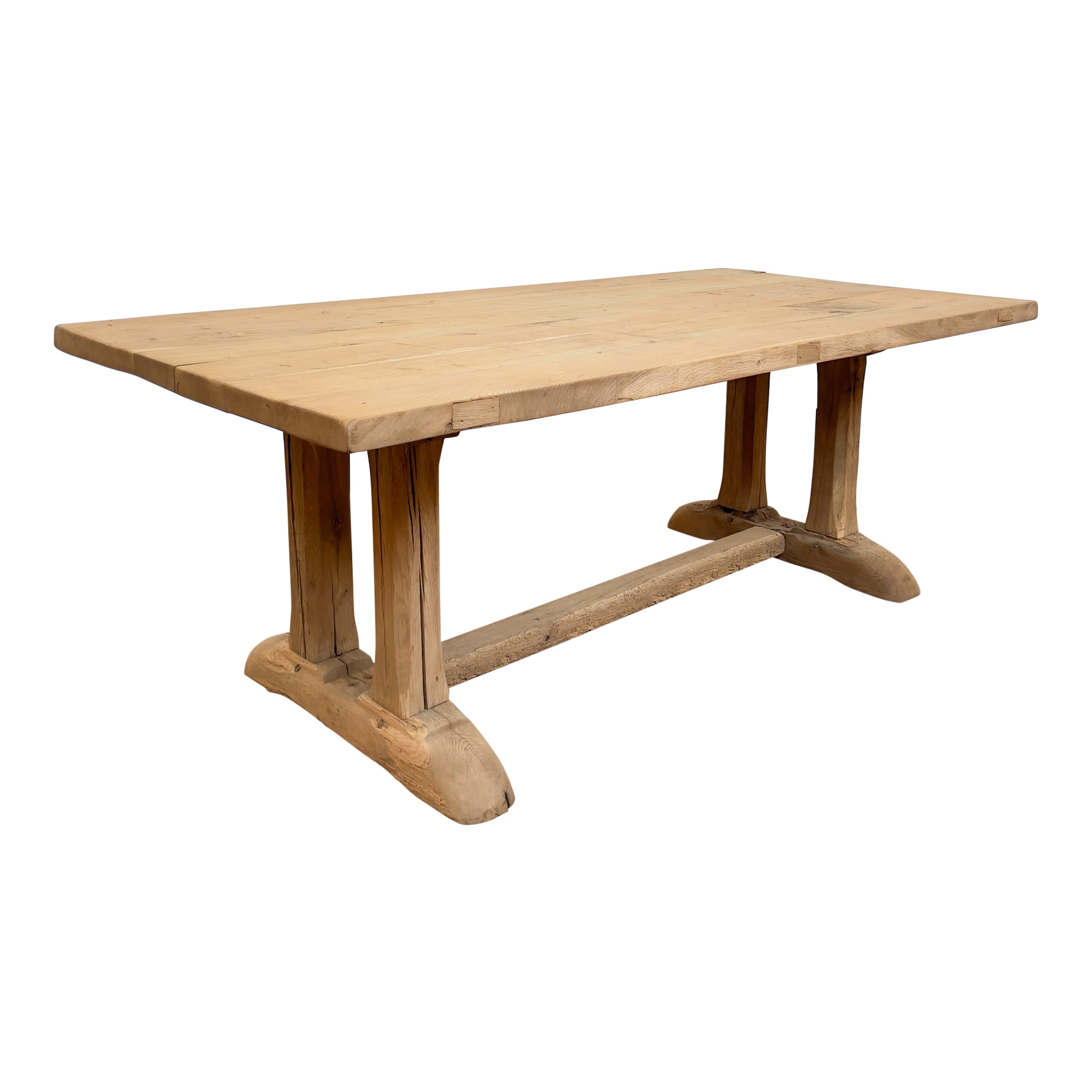 French Oak Monastery Style Dining Table from Normandy at 1stDibs