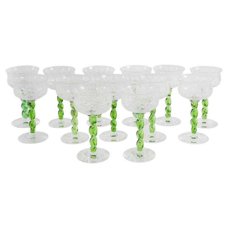 English Webb, Corbett Crystal Glassware Service For Sale at 1stDibs