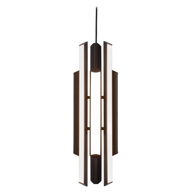 Chime Pendant 23, Geometric Modern Vertical Chandelier LED Light ...