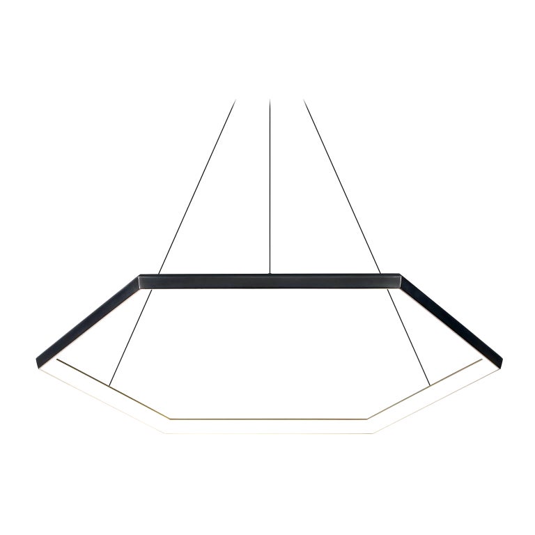 HEXIA HX46 Hexagon Geometric Modern LED Chandelier Light Fixture For ...