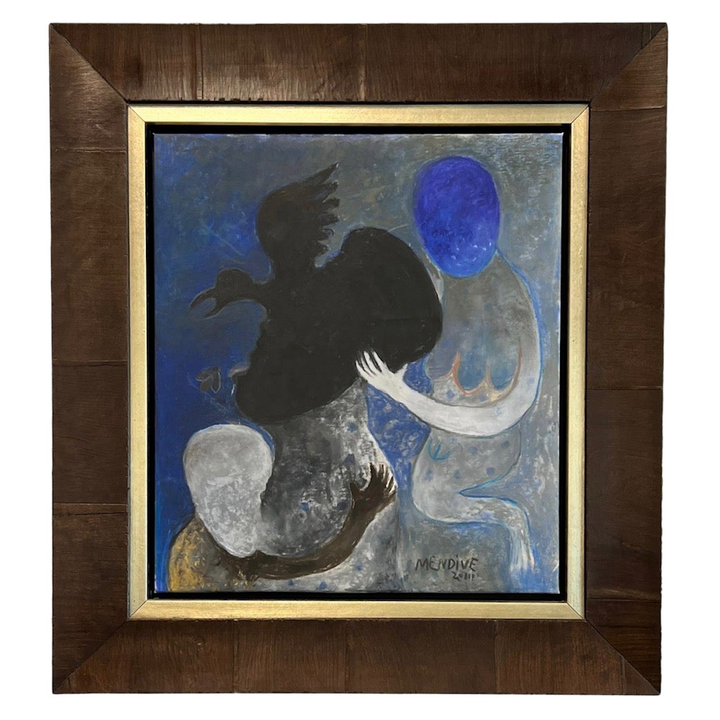 Manuel Garza Oil on Canvas, 1968 For Sale at 1stDibs