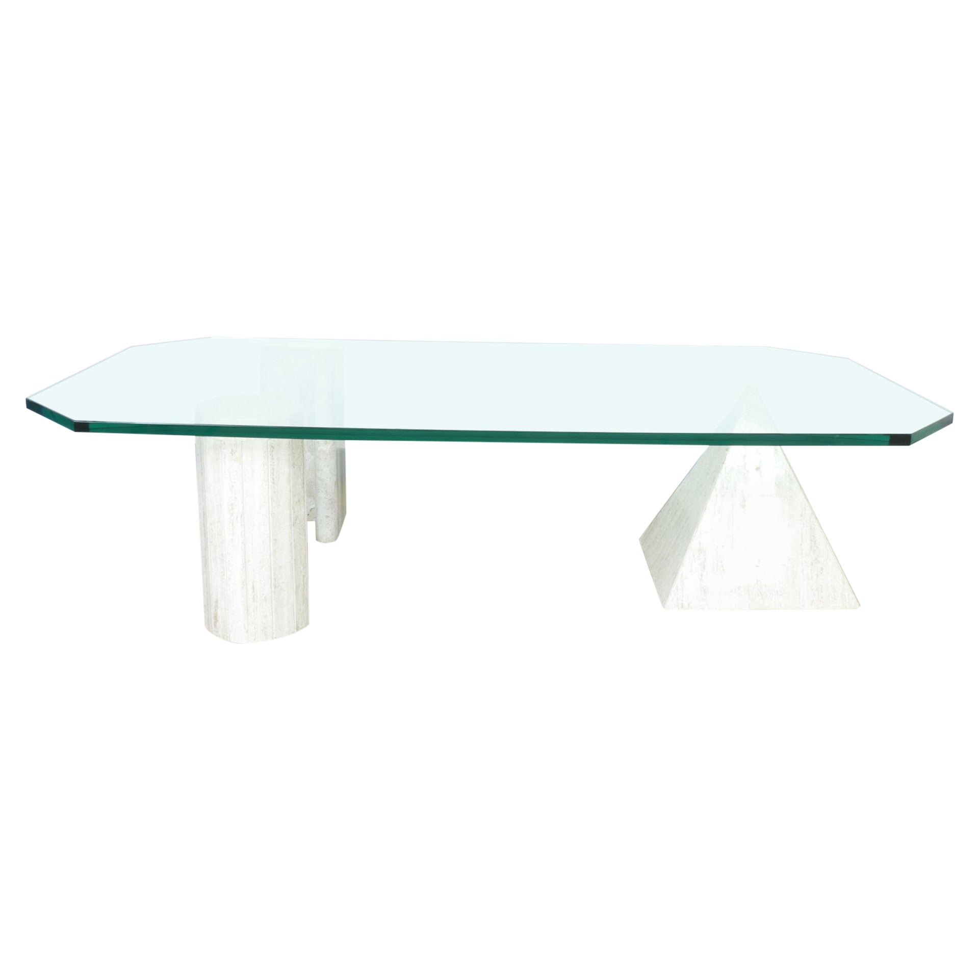 Geometric Base Coffee Table For Sale at 1stDibs